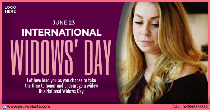 Copy of Happy International Widows' Day | PosterMyWall