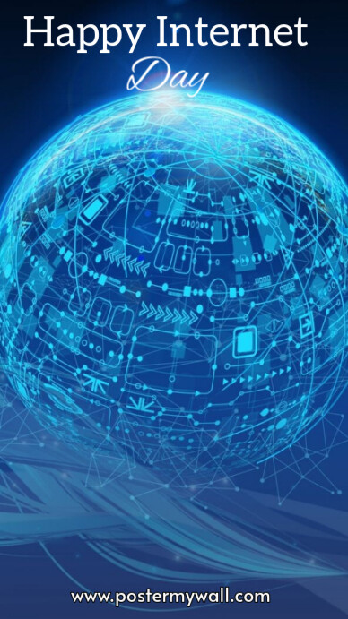 Plantilla de Happy internet day | PosterMyWall