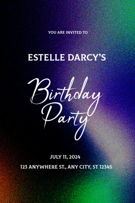 happy invitation invitation design Template | PosterMyWall