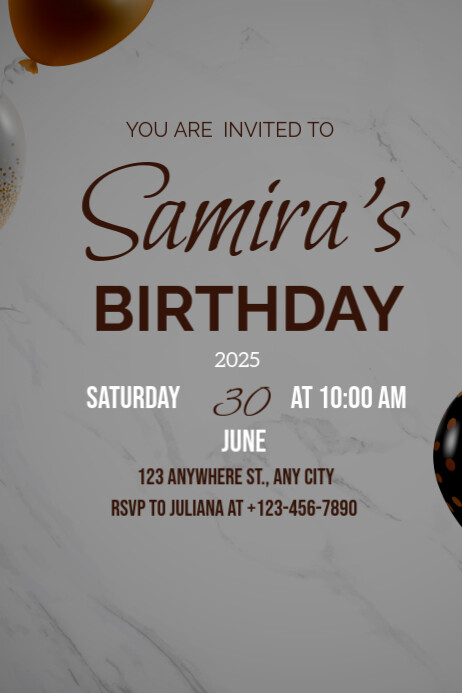 happy invitation invitation design Template | PosterMyWall