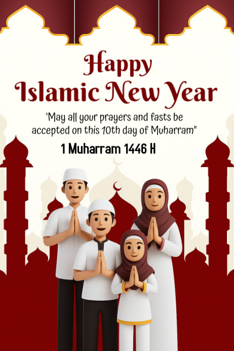 Plantilla de Happy islam new year template | PosterMyWall