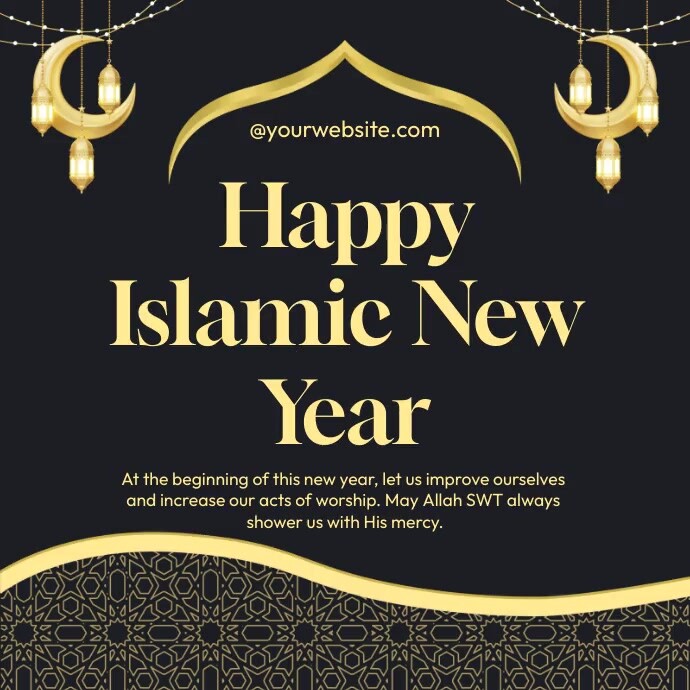 Happy Islamic New Year Ads Template | PosterMyWall