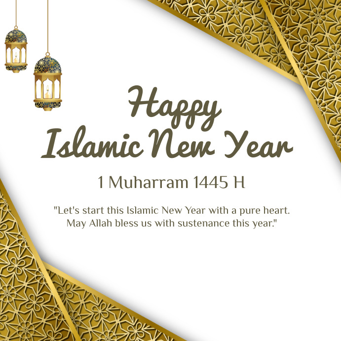 Happy islamic new year Template | PosterMyWall