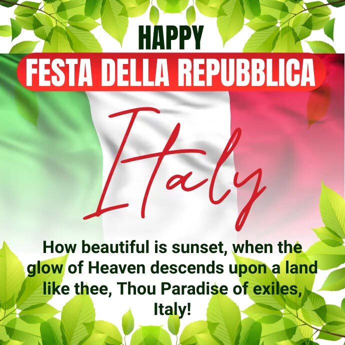 Happy Italy Day Template | PosterMyWall