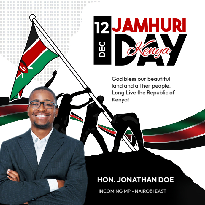 Happy Jamhuri day Kenya Template | PosterMyWall