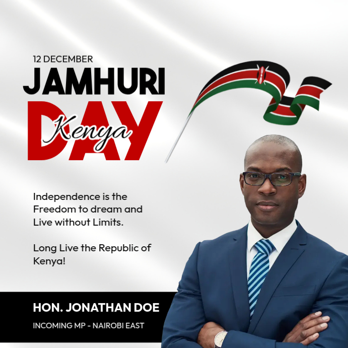 Happy Jamhuri Day kenya Template | PosterMyWall