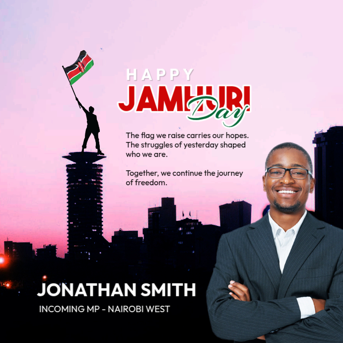 Happy Jamhuri day personalized Template | PosterMyWall