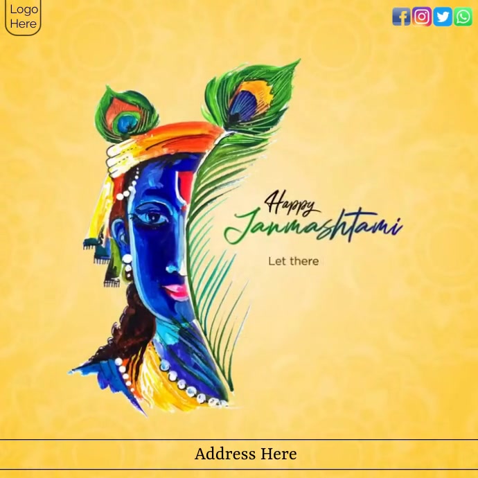 Happy Janmashtami Template | PosterMyWall