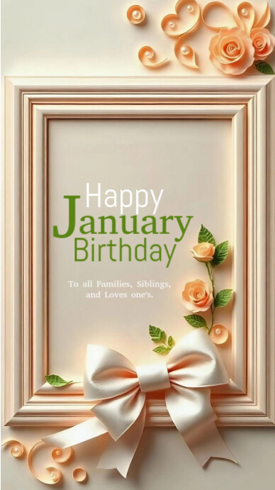 Copy of Happy January Birthday | PosterMyWall