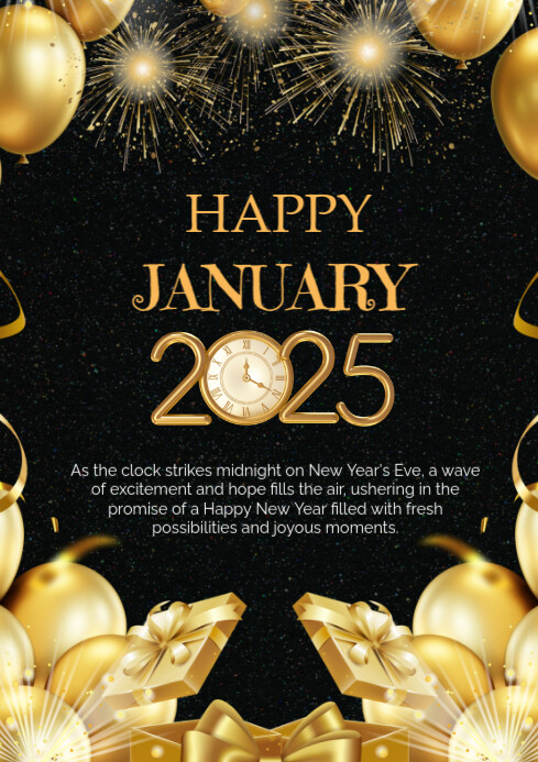 Happy January Template | PosterMyWall