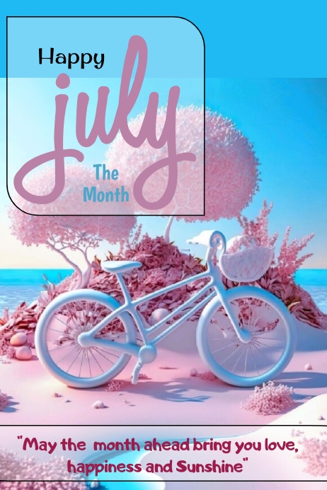 Happy July poster Template | PosterMyWall