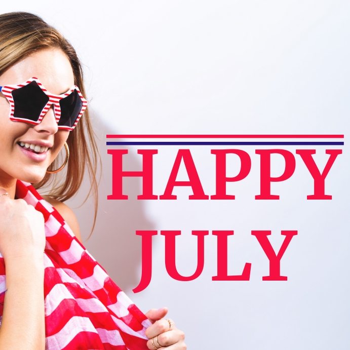 happy July template | PosterMyWall