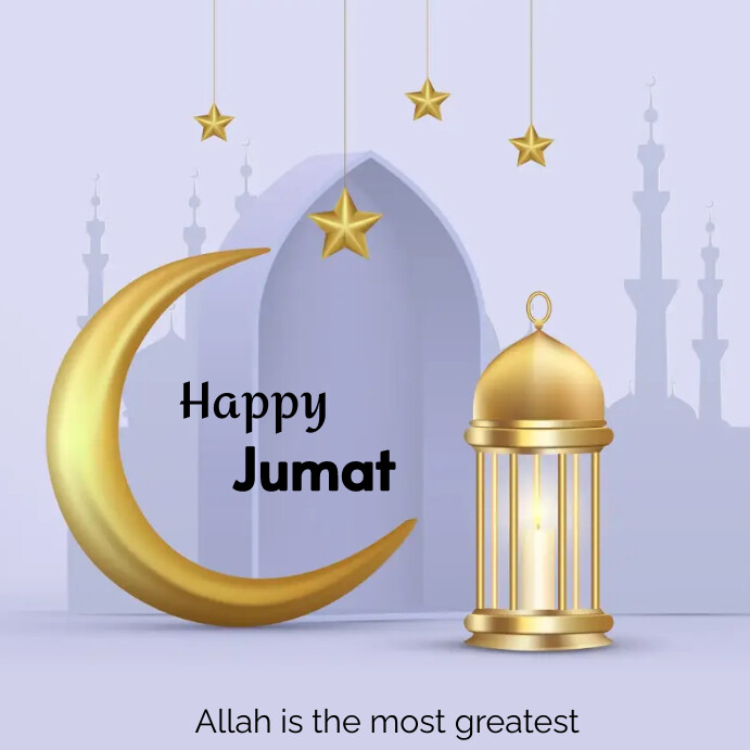 Plantilla de Happy Jum'ah | PosterMyWall