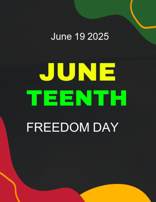 Happy June teenth template 2025 | PosterMyWall