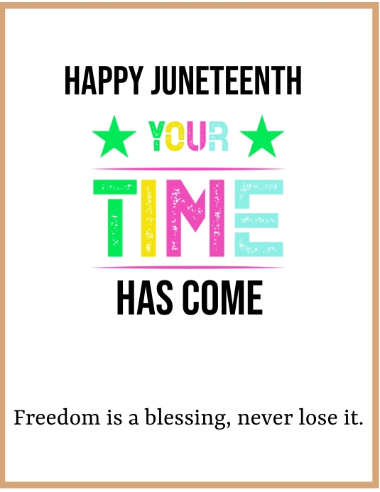 Happy Juneteenth Templat | PosterMyWall