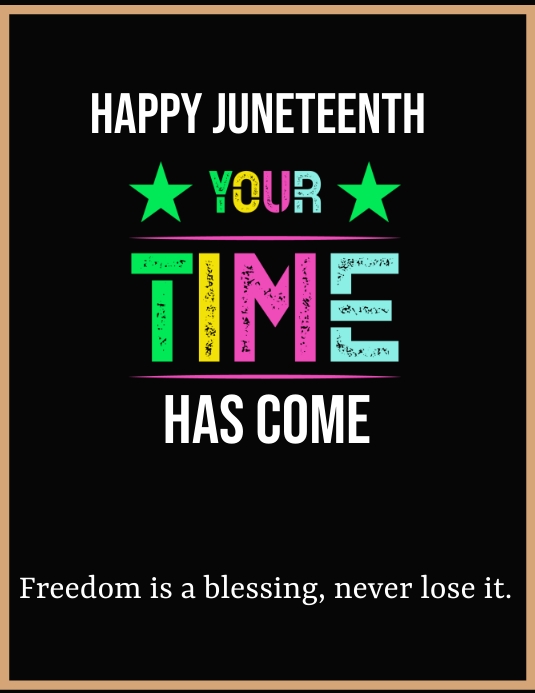 Happy Juneteenth Template | PosterMyWall