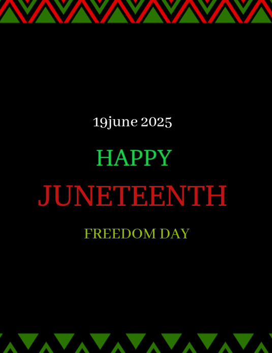 Happy Juneteenth template 2025 | PosterMyWall