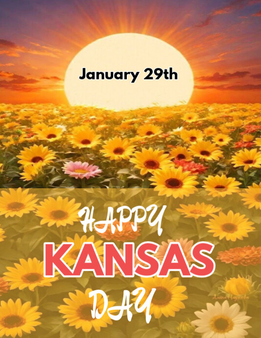Copy of Happy Kansas day celebration design | PosterMyWall