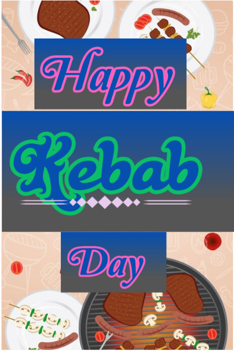 Happy kebab day Template | PosterMyWall