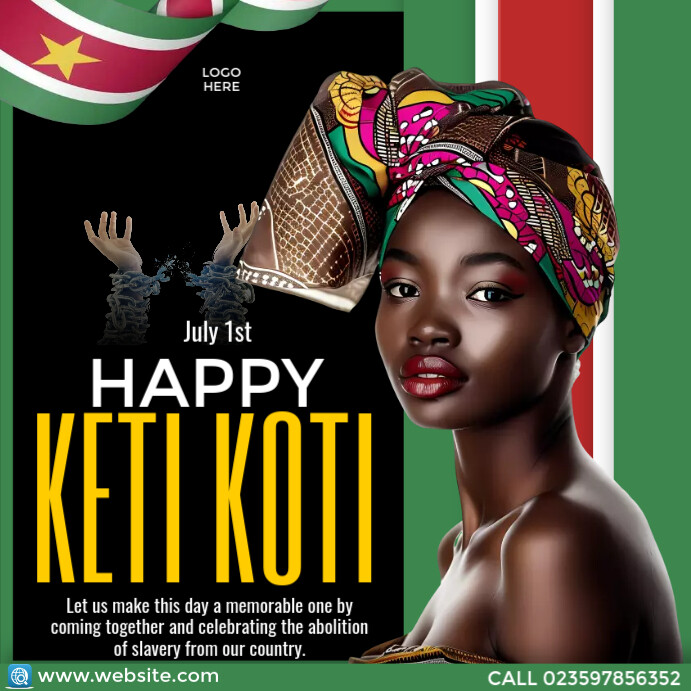 Happy Keti Koti Template | PosterMyWall