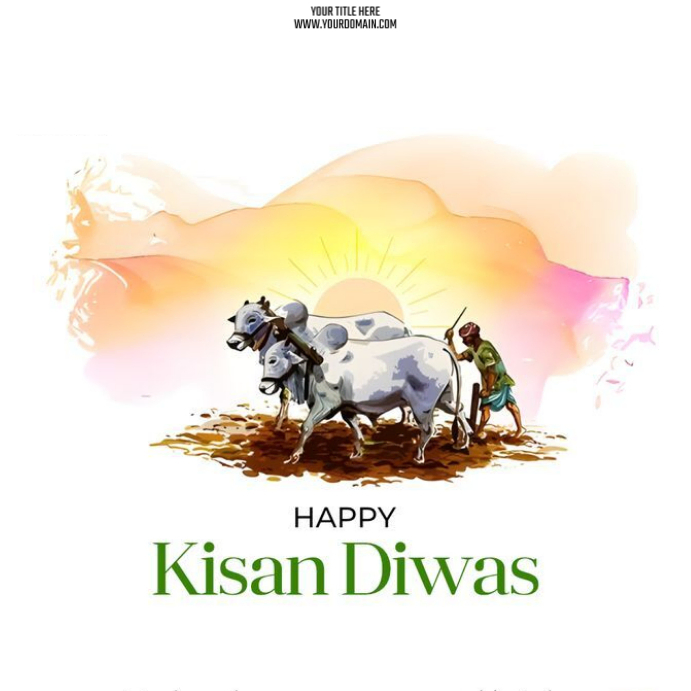 Plantilla de Happy Kisan Diwas | PosterMyWall