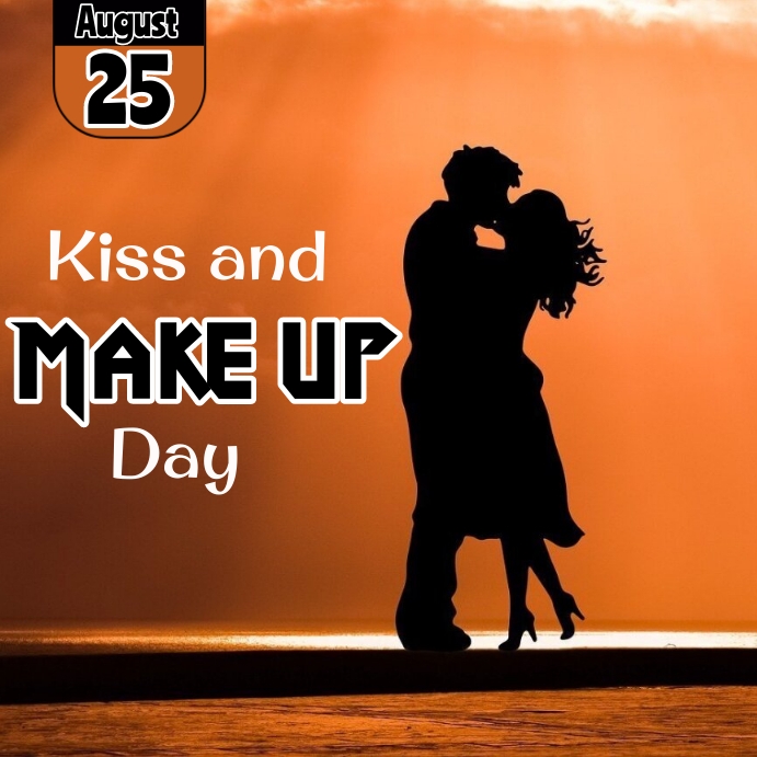 Plantilla de happy Kiss and Make Up Day instagram post | PosterMyWall