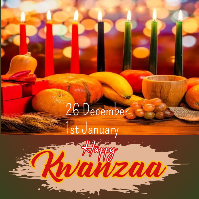 Happy Kwanzaa day Instagram post Template | PosterMyWall