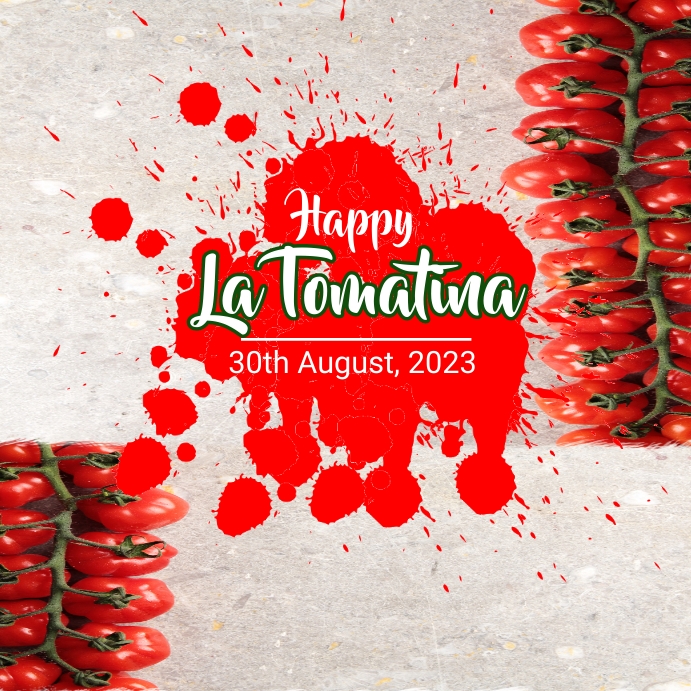 happy la tomatina,la tomatina festival Template | PosterMyWall