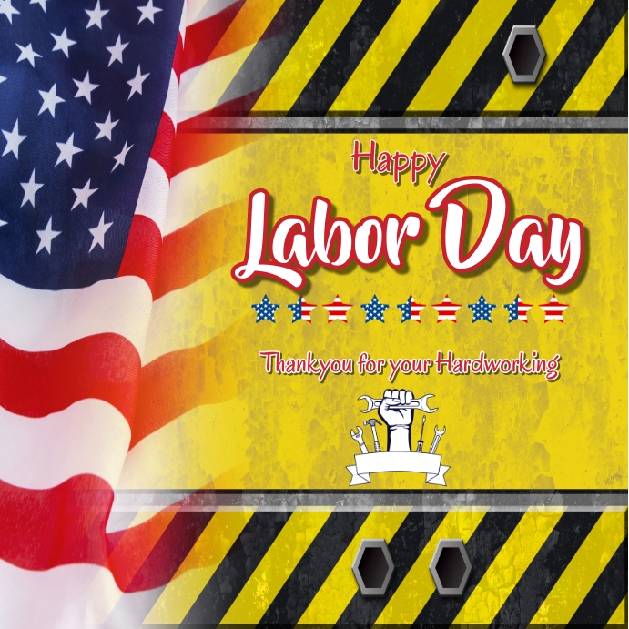 happy labor day,labor day greetings Template | PosterMyWall