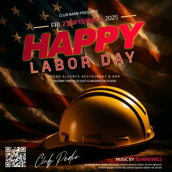 Happy Labor Day Ad Design template | PosterMyWall