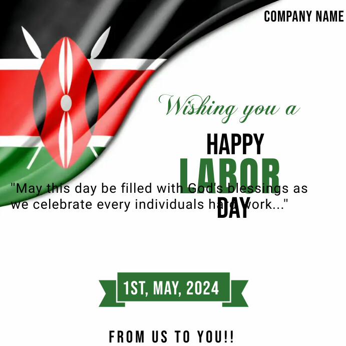 Plantilla de Happy labor day ad | PosterMyWall