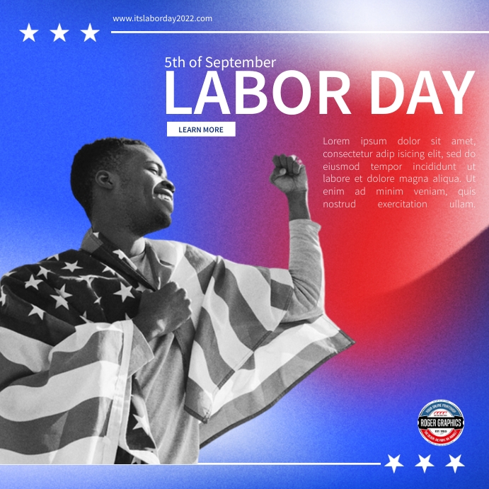 Happy Labor Day Ads Template | PosterMyWall