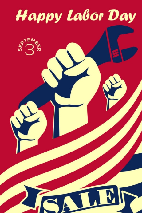 Happy Labor Day American Poster & Design Template | PosterMyWall