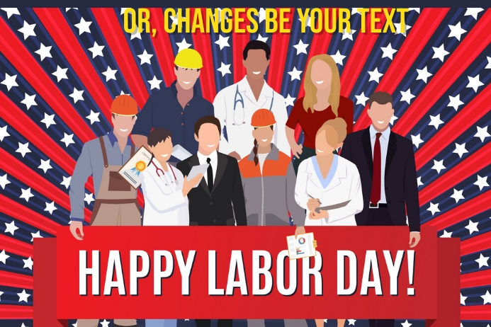 Happy Labor Day American Poster & Design Template | PosterMyWall