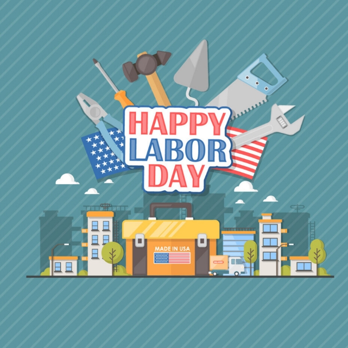 Happy Labor Day American Poster & Design Template | PosterMyWall
