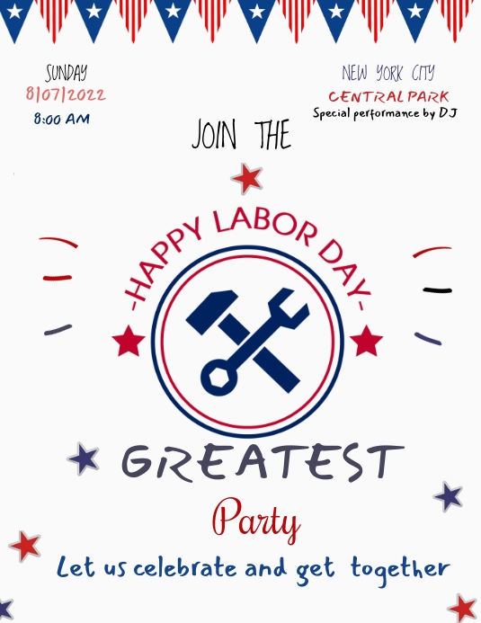 happy labor day Template | PosterMyWall