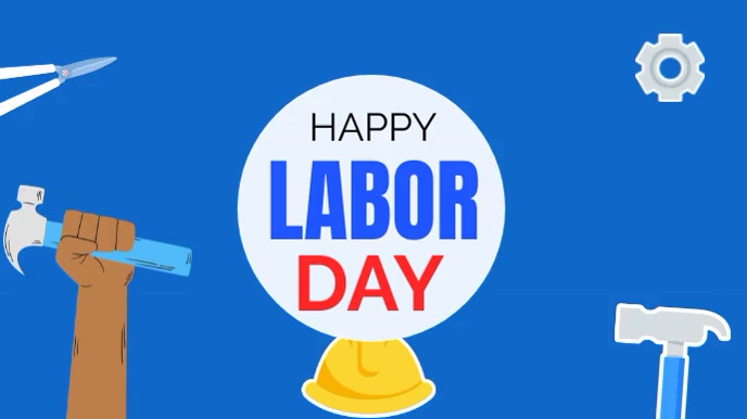 Copy of Happy Labor day Digital display | PosterMyWall