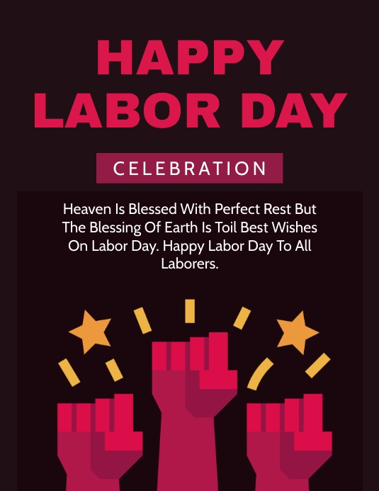 Happy Labor Day Flyer Template | PosterMyWall