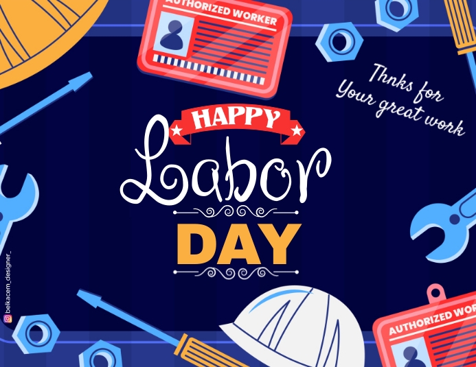 happy labor day flyer Template | PosterMyWall
