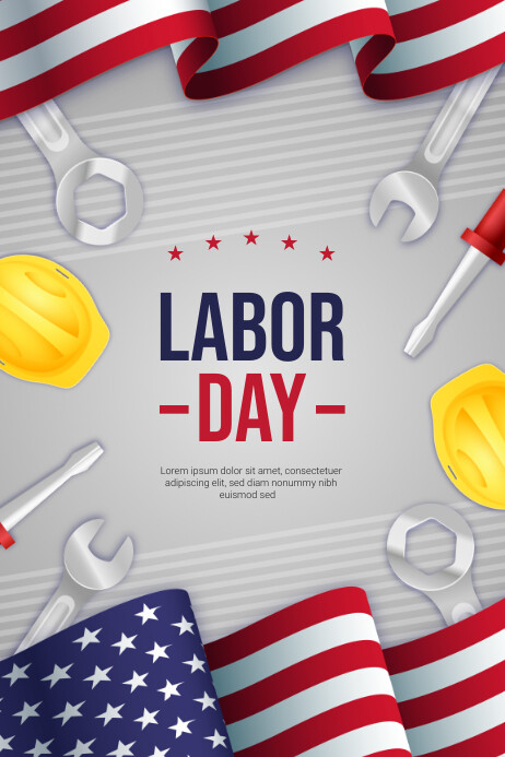 Happy Labor Day Greeting Poster Template | PosterMyWall