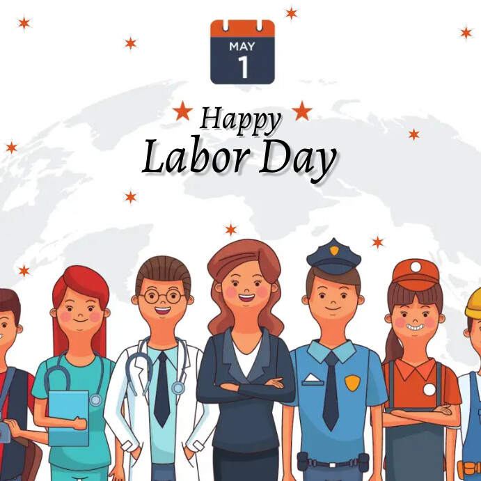 happy labor day instagram post Template | PosterMyWall