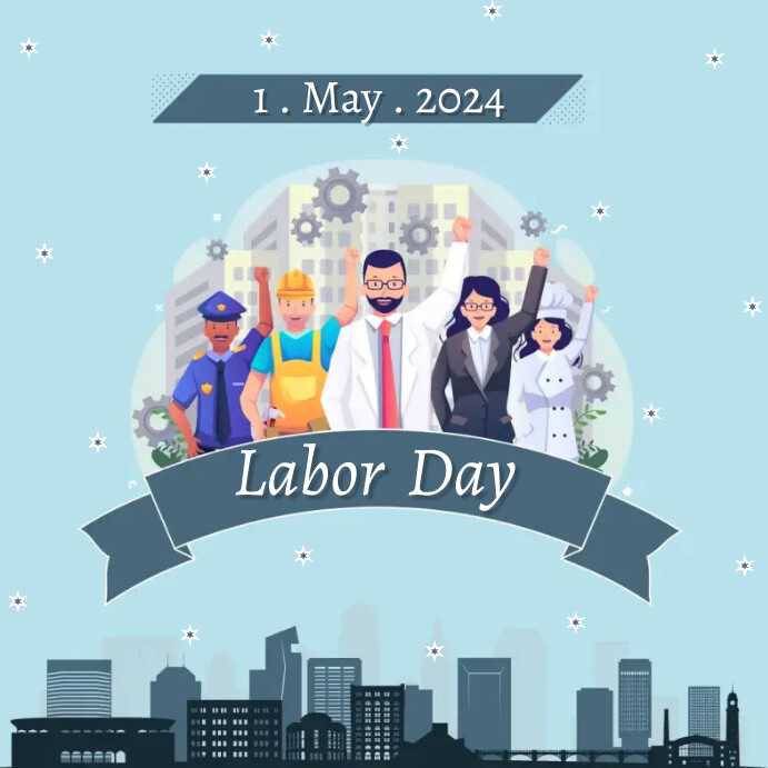 happy labor day instagram post Template | PosterMyWall