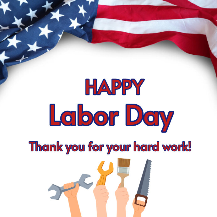 Copy of Happy labor day instagram post | PosterMyWall