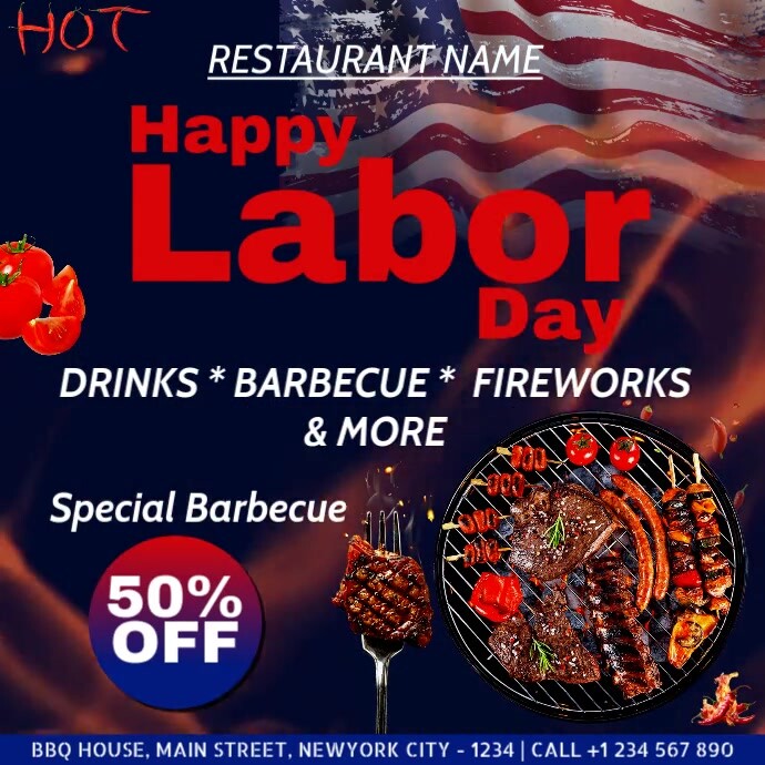 Happy Labor Day Instagram Post Template | PosterMyWall