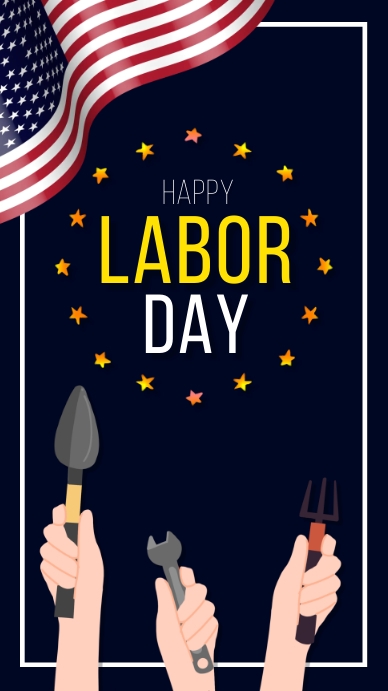 Happy Labor Day Instagram Story Template | PosterMyWall