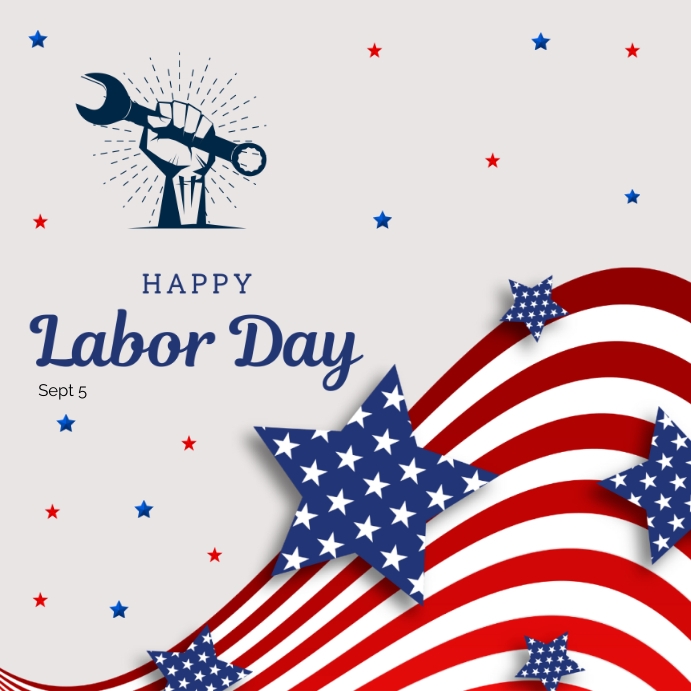 Modèle Happy Labor Day Poster Card | PosterMyWall