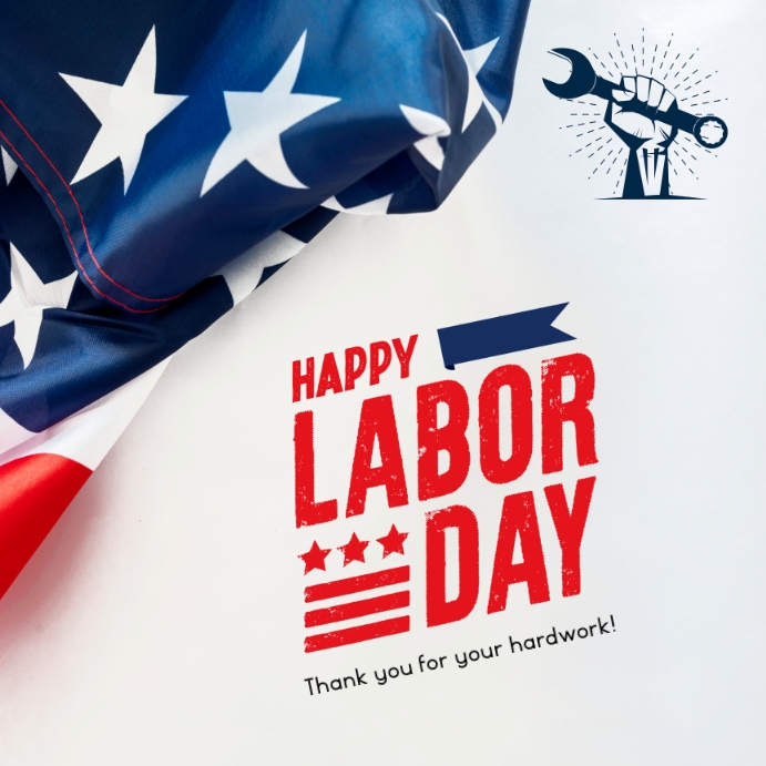 Happy Labor Day Poster Card Template | PosterMyWall