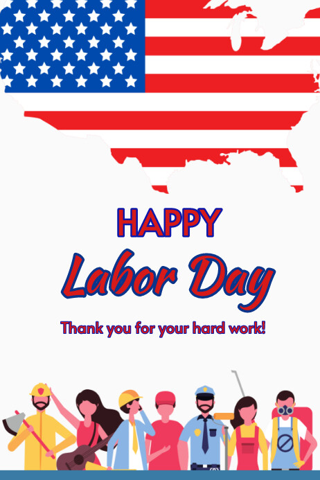 Copy of Happy labor day poster | PosterMyWall