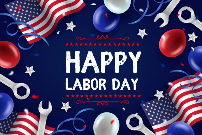 happy labor day poster template | PosterMyWall