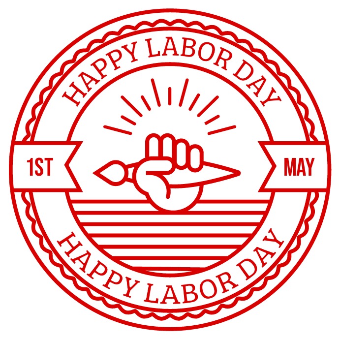 Copy of Happy Labor Day Stamp | PosterMyWall
